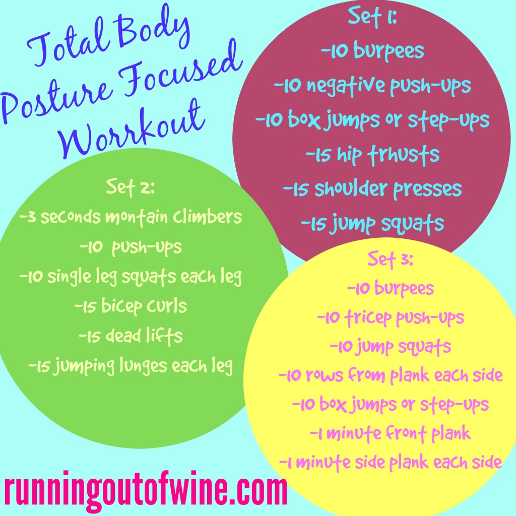 total body posture focused workout • Mile By Mile