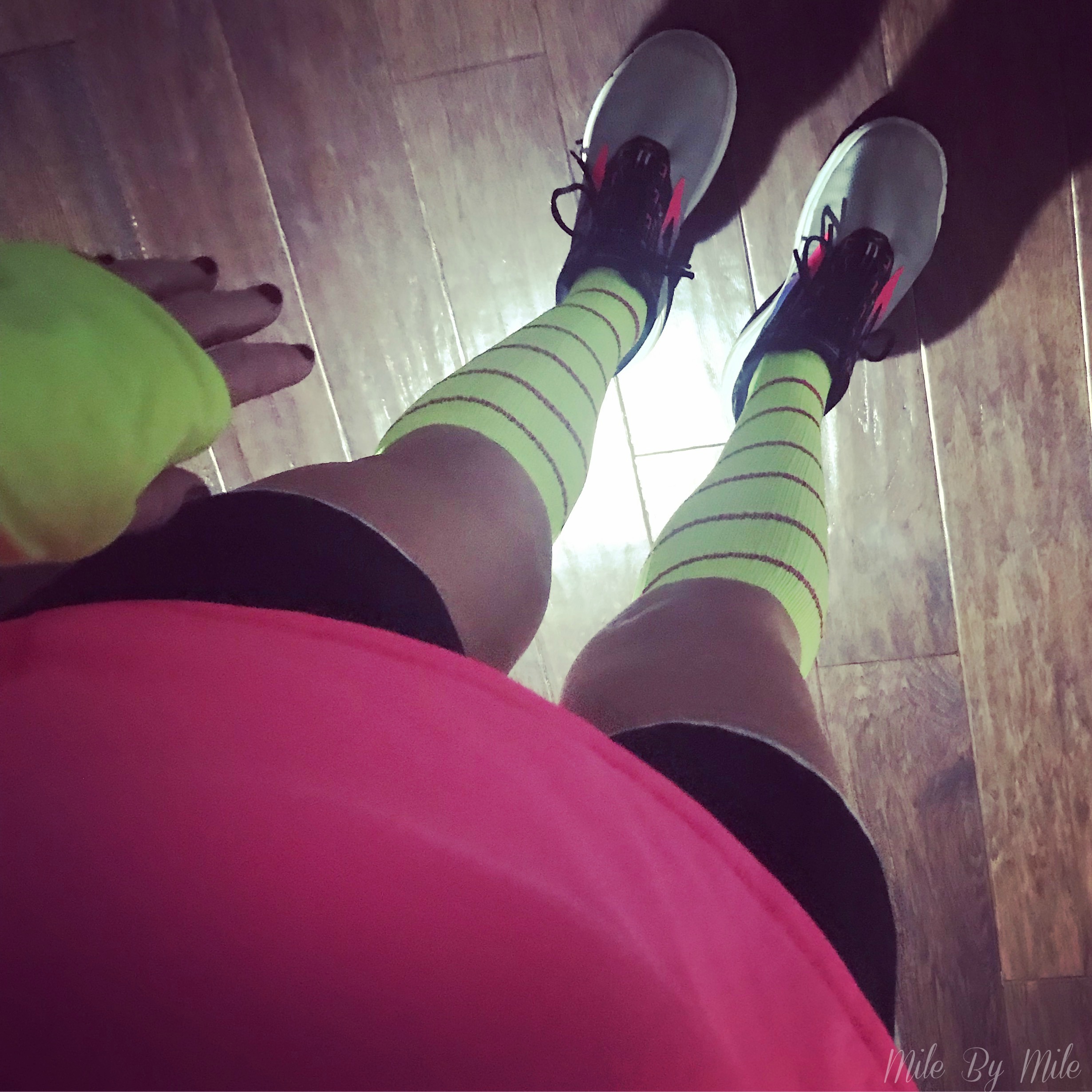 bright running clothes • Mile By Mile