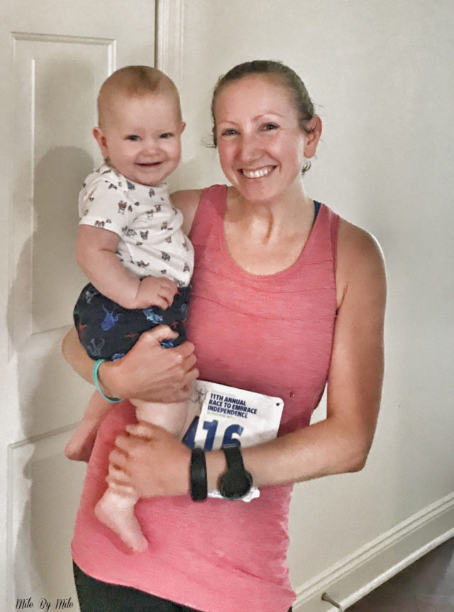 post race Lisa Grayson • Mile By Mile